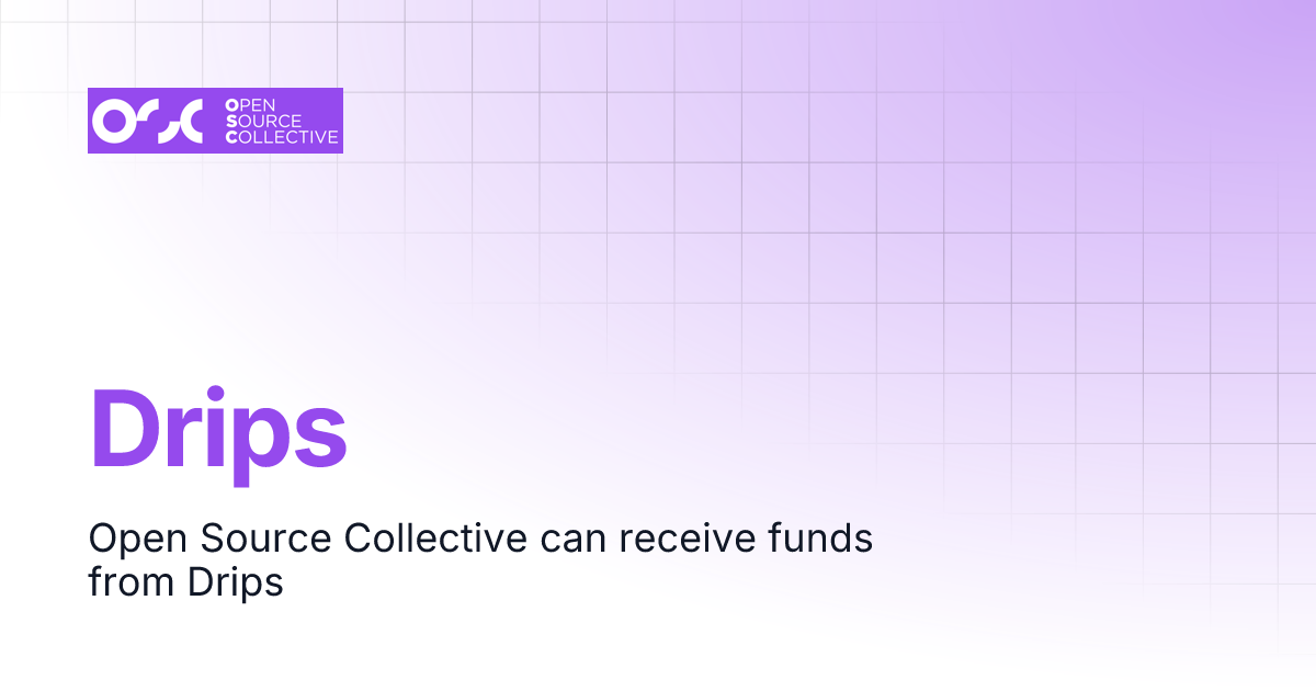 Drips | Open Source Collective